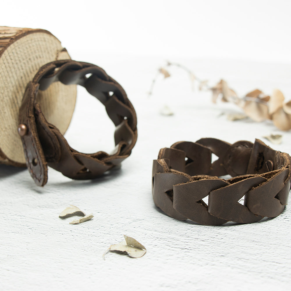 Leather Link Bracelet — Ivan Leathercraft