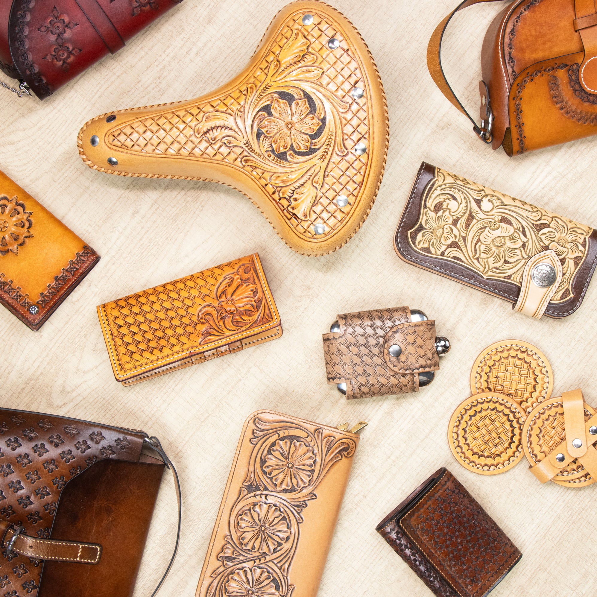 Aster Mini 2D Stamp — Ivan Leathercraft