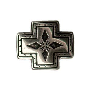 Ivan Leathercraft [FINAL SALE] Southwest Cross Rivet Back Concho, AS