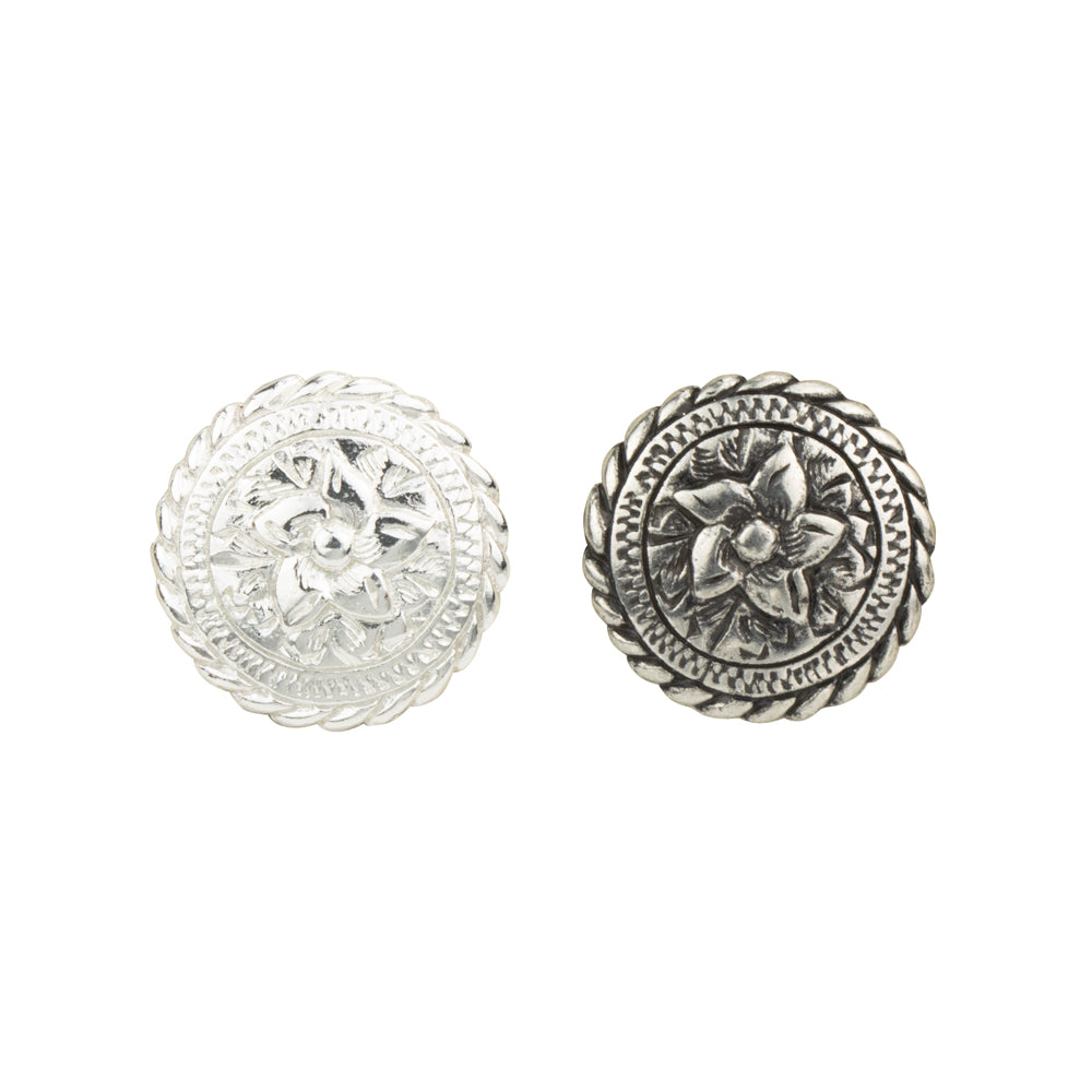 Ivan Leathercraft [FINAL SALE] Round Engraved Rivet Back Conchos, 20mm