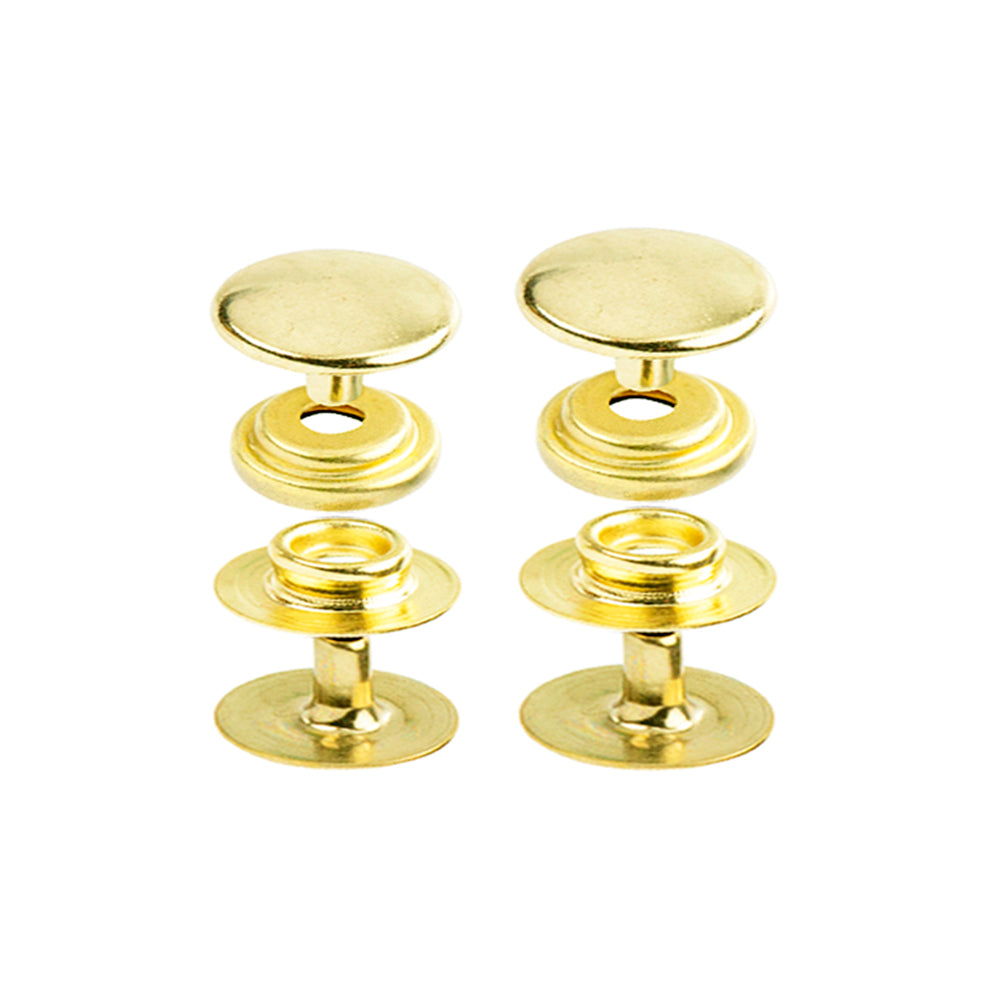 Solid Brass Snaps — Ivan Leathercraft