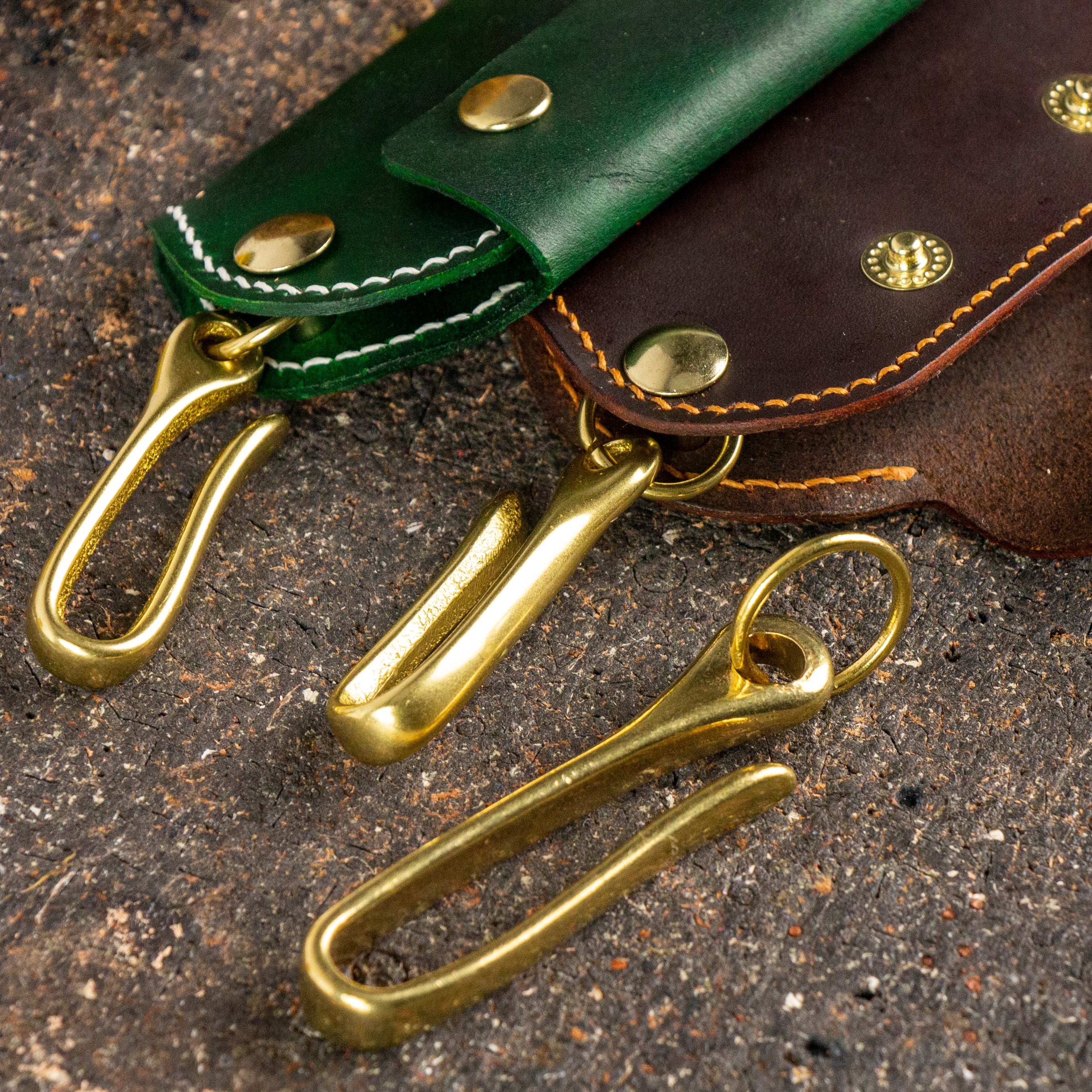 Ivan Leathercraft Solid Brass Belt U Hooks