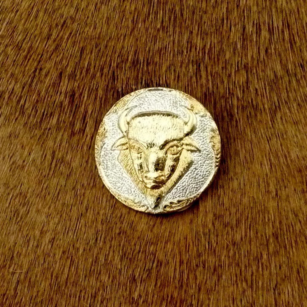 Ivan Leathercraft [FINAL SALE] Two-Tone Animal Screw Back Conchos, SP/