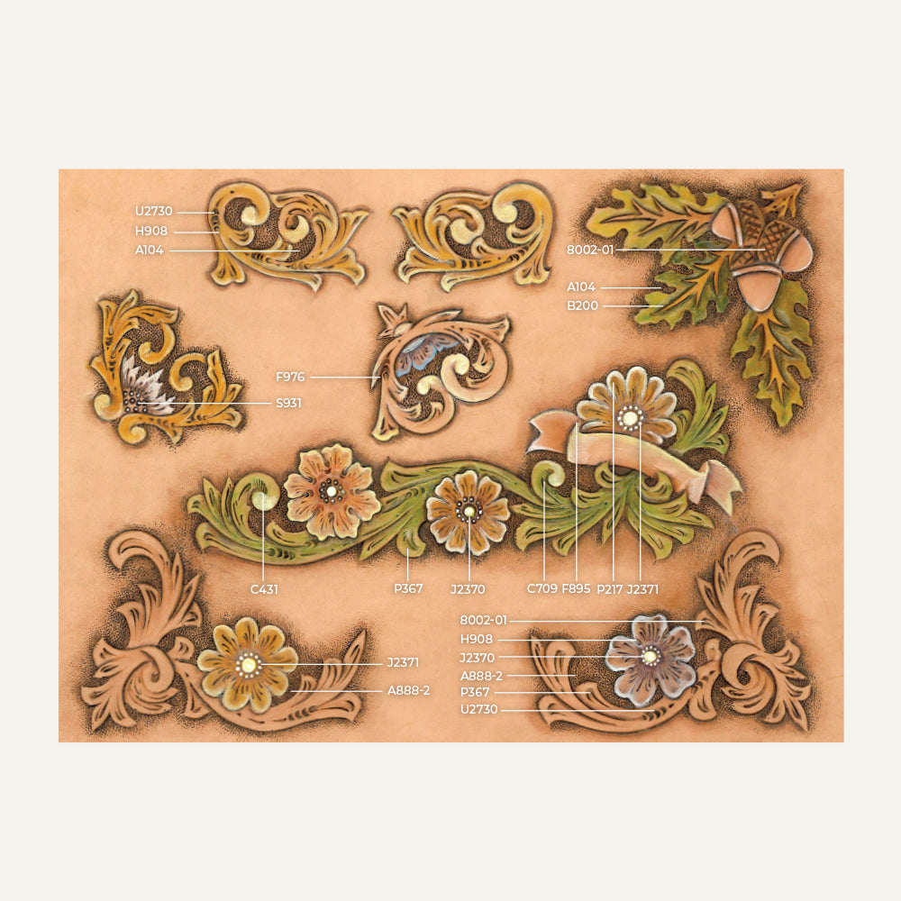 MakerAid® Floral Corners & Borders #1 Easy Trace Reusable Pattern ...