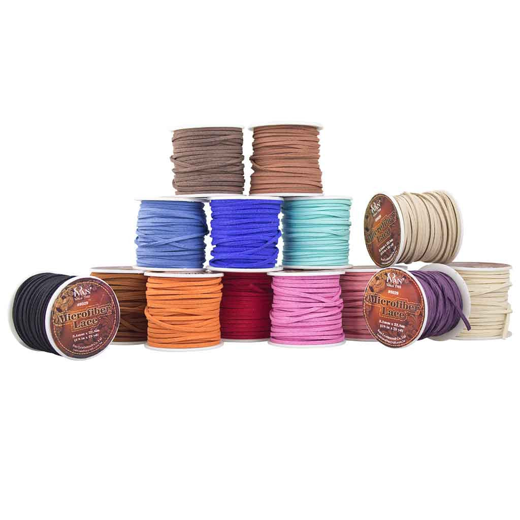 [FINAL SALE] Microfiber Laces, 22m (25 yards) — Ivan Leathercraft