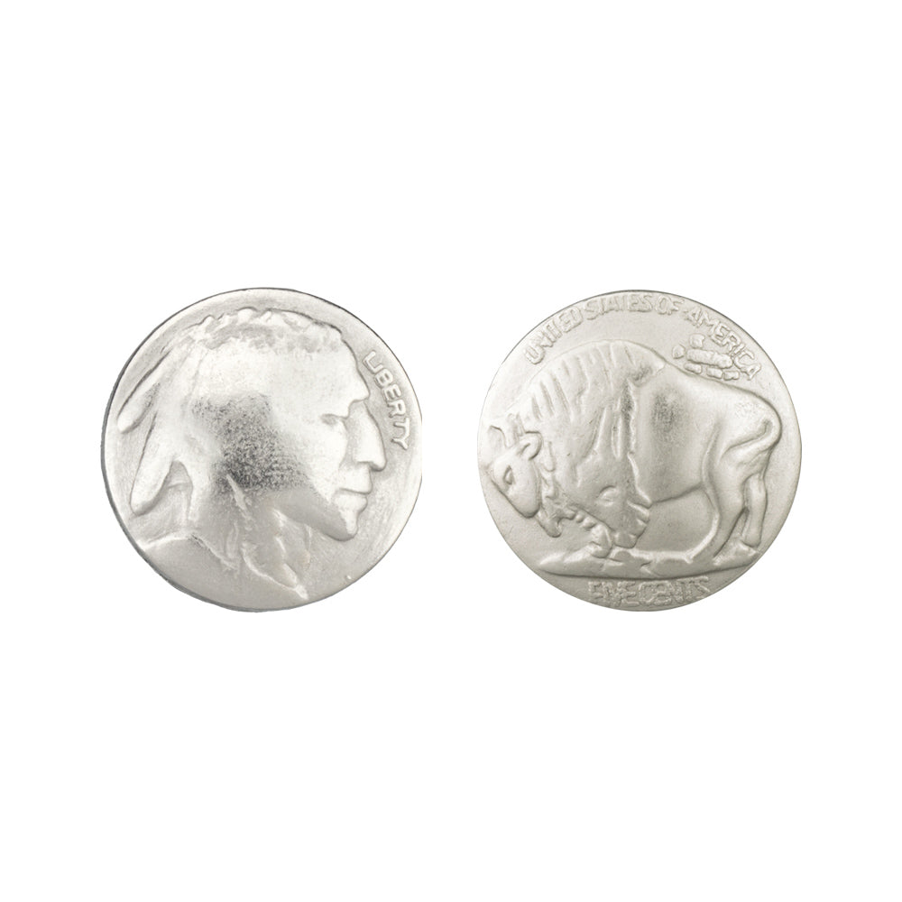 Ivan Leathercraft Nickel Rivet Back Conchos, NM