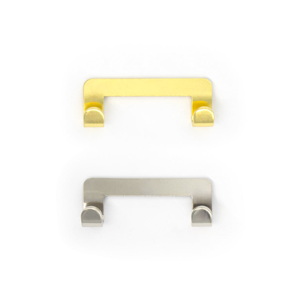 Solid Brass Sam Browne Hook Bars — Ivan Leathercraft