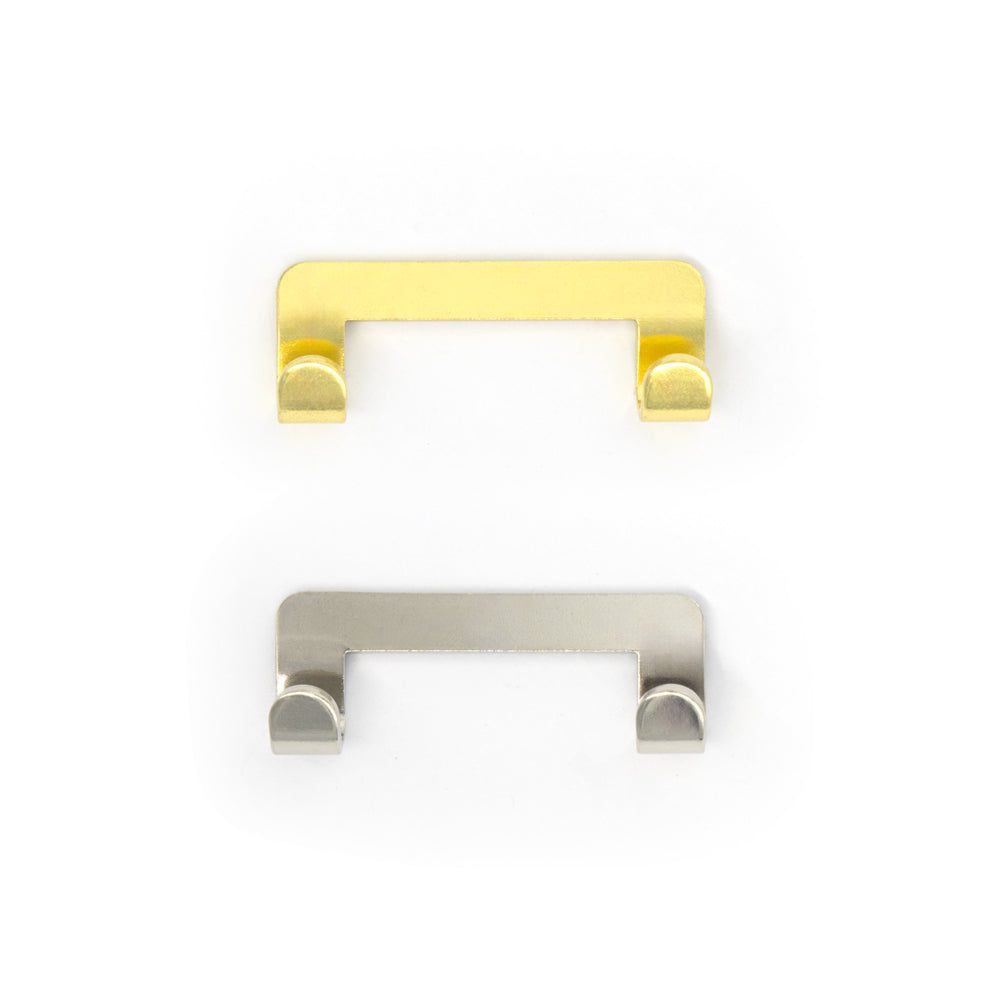 Solid Brass Sam Browne Hook Bars — Ivan Leathercraft