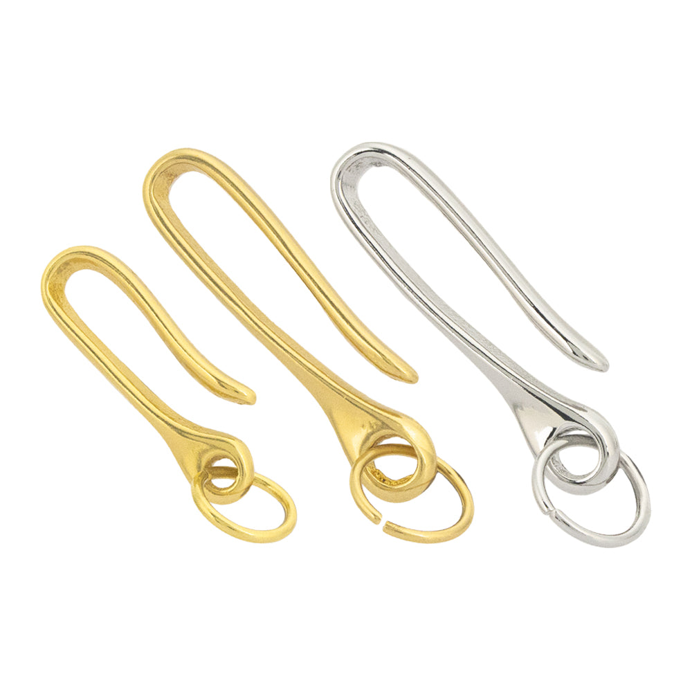 Solid Brass Belt U Hooks — Ivan Leathercraft