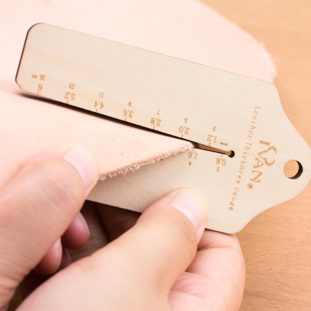 Ivan Leathercraft Wooden Leather Thickness Gauge