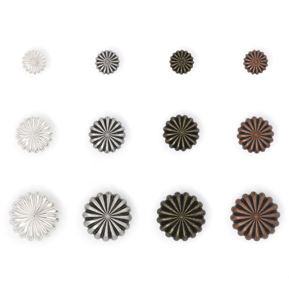Ivan Leathercraft Parachute Screw Back Conchos