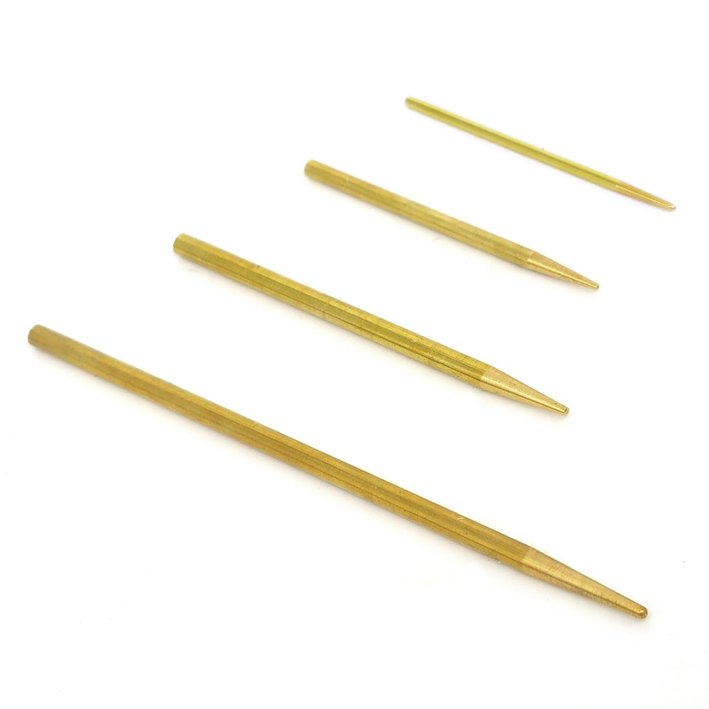 Solid Brass Tapered Round Tip Perma Lok Needles — Ivan Leathercraft