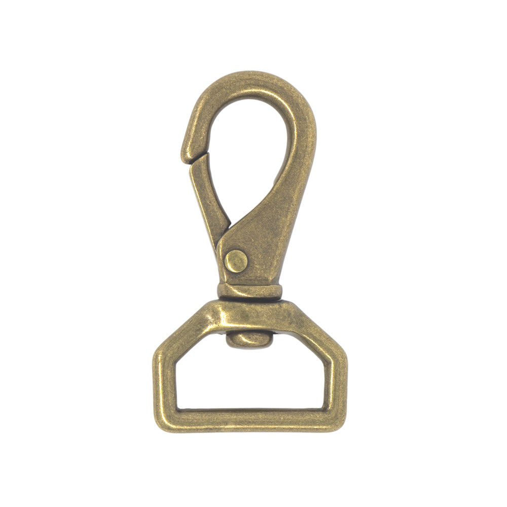 Ivan Leathercraft Solid Brass Swivel Spring Snap, 25mm (1"), OEB