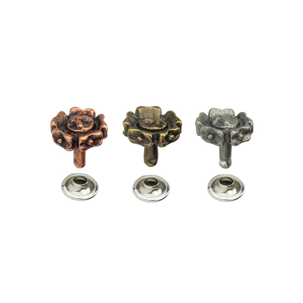 Flower Rivets, 6/PK — Ivan Leathercraft
