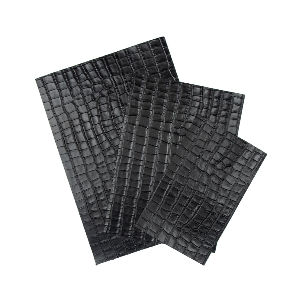 Ivan Leathercraft MakerAid® Croc Printed Cut Panels, 0.8mm~1.2mm (2/3o