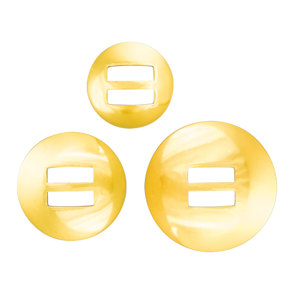 Ivan Leathercraft Solid Brass Smooth Slotted Conchos, SB